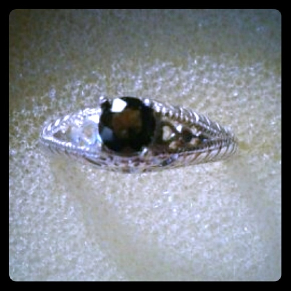 Jewelry | Natural Epidote Diamond Accented Sterling Silver Ring | Poshmark